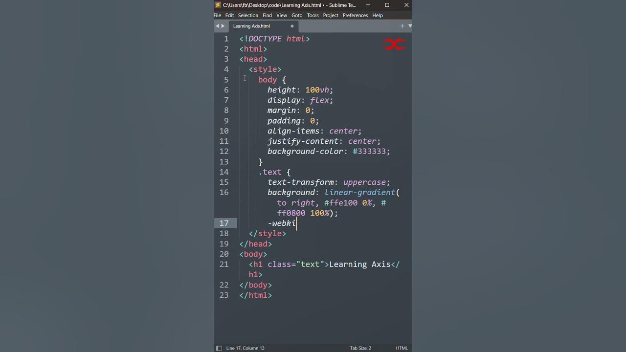 Gradient Text Html Css Youtube