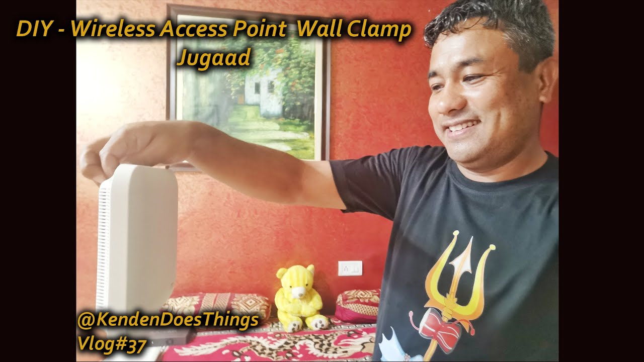 Wireless Access Point Clamp Jugaad !!! #zerowaste #wifi #wireless #diy ...
