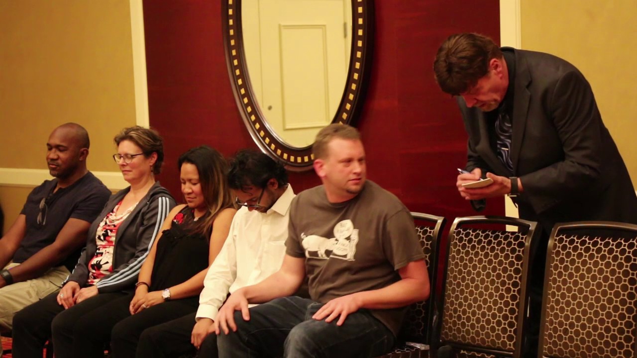 Amazon team building Szeles corporate hypnotist - YouTube