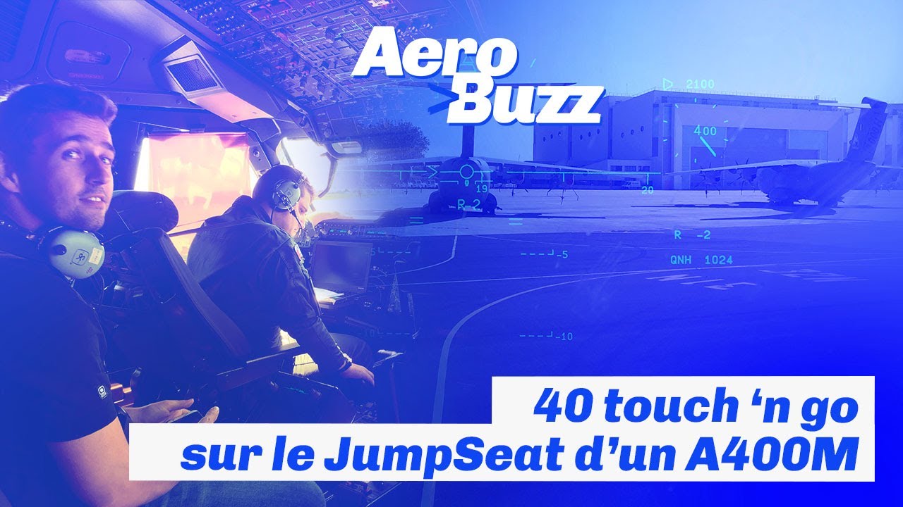 Sur le jump seat de l’A400M - #aerobuzz10 - YouTube