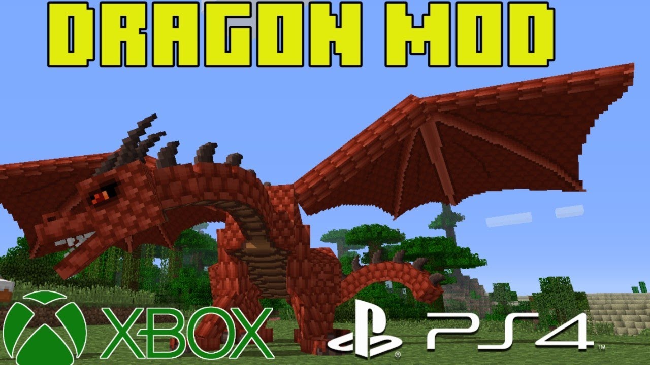 HOW TO GET MINECRAFT DRAGON MOD PS4/PS5/XBOX - YouTube