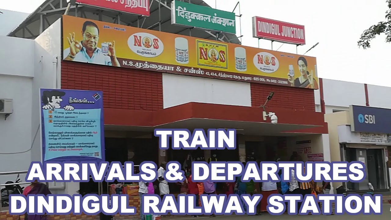 Train Arrivals & Departures at Dindigul Railway Station - YouTube