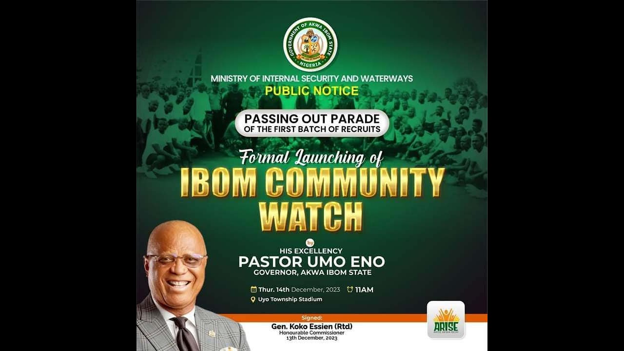 Official Launch of the Ibom Community Watch by His Excellency, Pastor ...