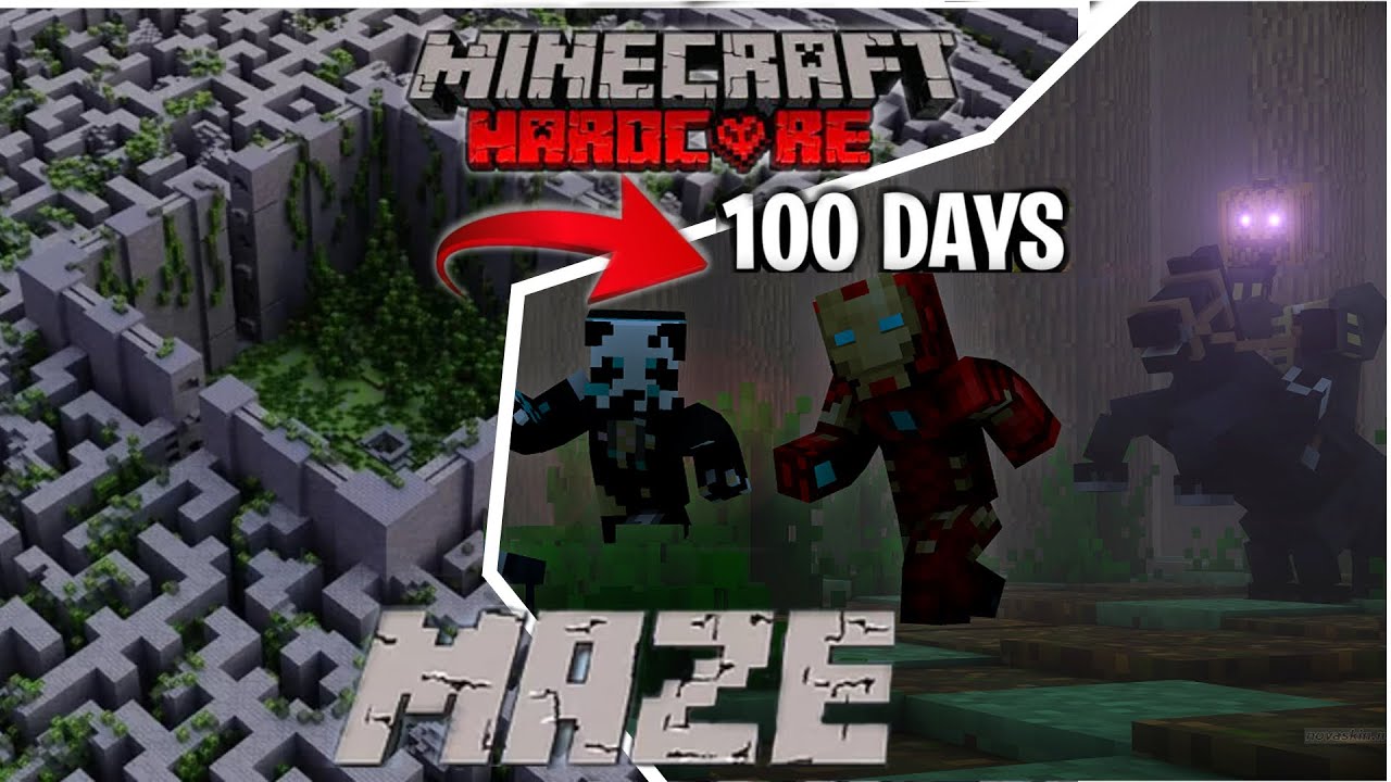 Me and @deadzilla survived 100 Days in a MAZE in minecraft and here's ...