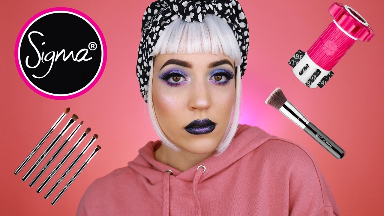 SIGMA BEAUTY TRY ON | PASTEL GOTH LOOK | MyVisionBeauty - YouTube