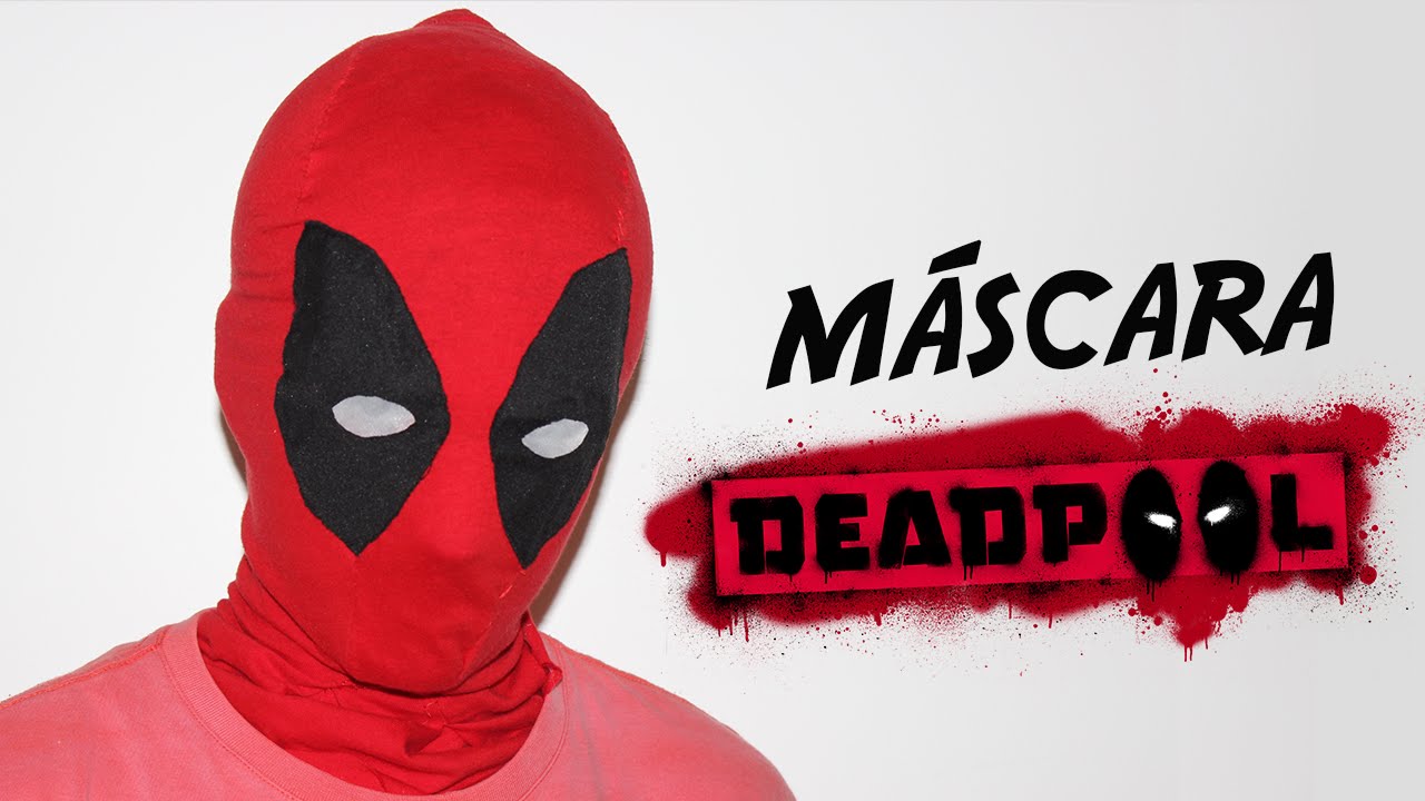 Como Fazer Uma Fantasia De Deadpool Máscara Do Deadpool Feita Com
