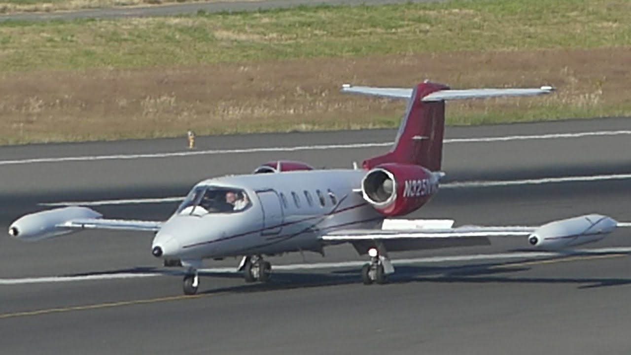 Kalitta Charters Learjet 35A [N325NW] Landing at PDX - YouTube