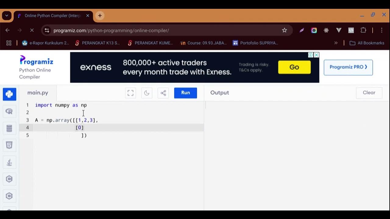 Invers Matriks Dengan Python - YouTube