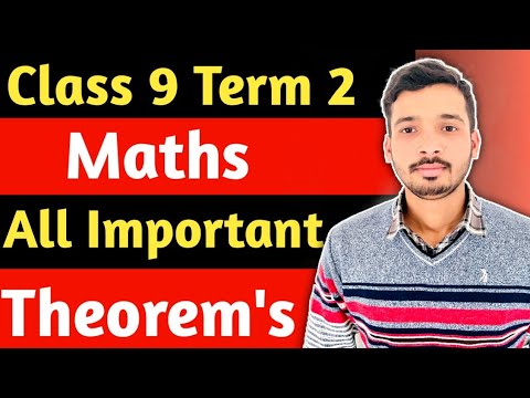 Term 2 Class 9 Maths All Important Theorems | CBSE Class 9 Maths Term 2 ...