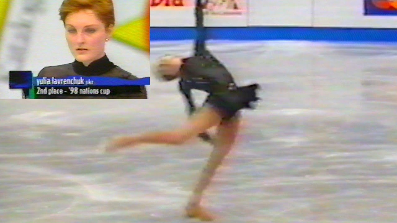 "Powerful": Yulia Lavrenchuk, 9th in the Short ⛸ 1999 World Figure ...