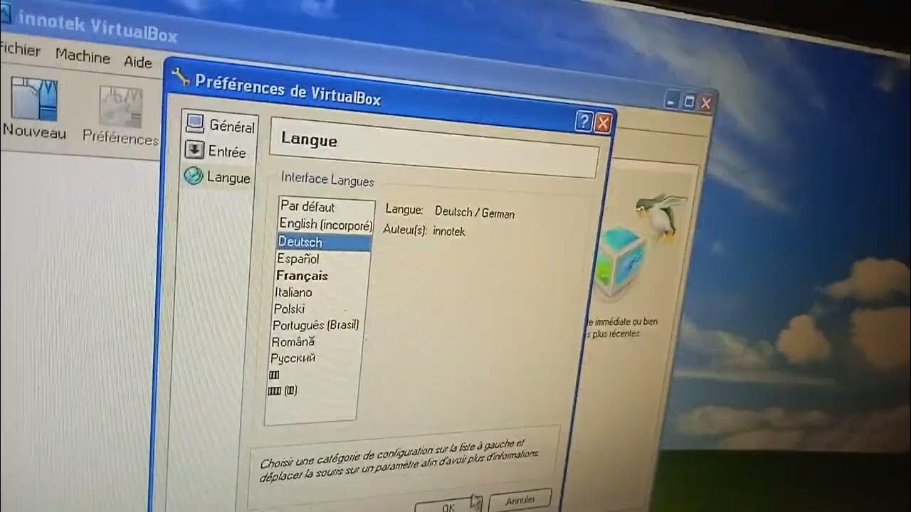 How to change language in Virtualbox 1.4.0 - YouTube