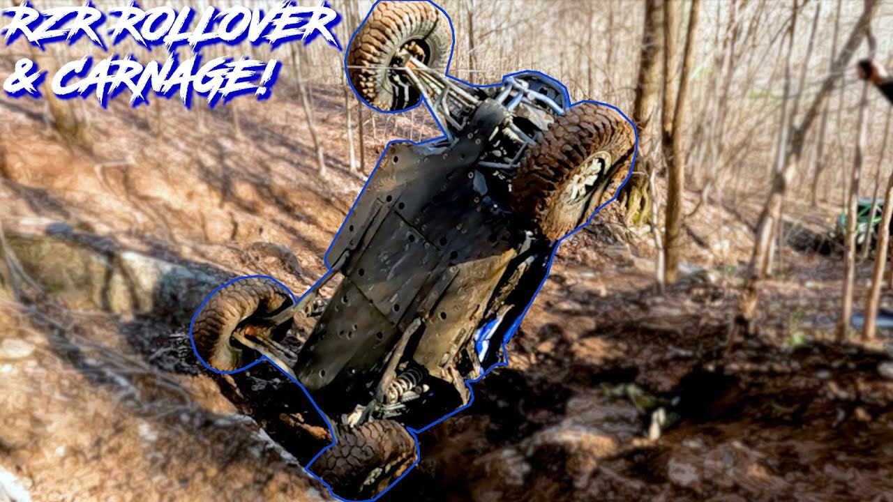 RZR FAIL! | Blown Diff & Rollover at Adventure Off Road Park! - YouTube