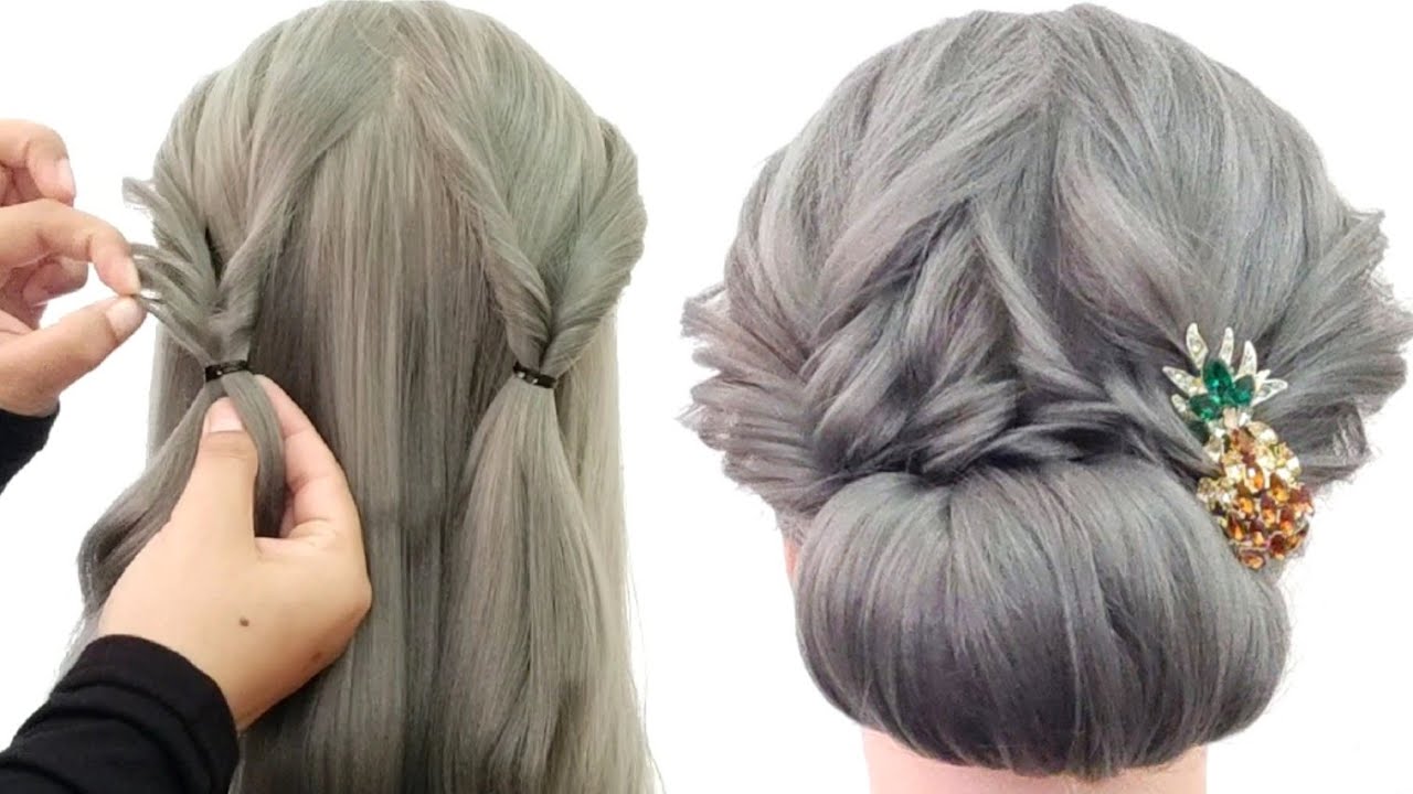 Sanggul Modern yang Mudah untuk Rambut Pendek I Easy Hairstyle for Short Hair I Hair Tutorial ...