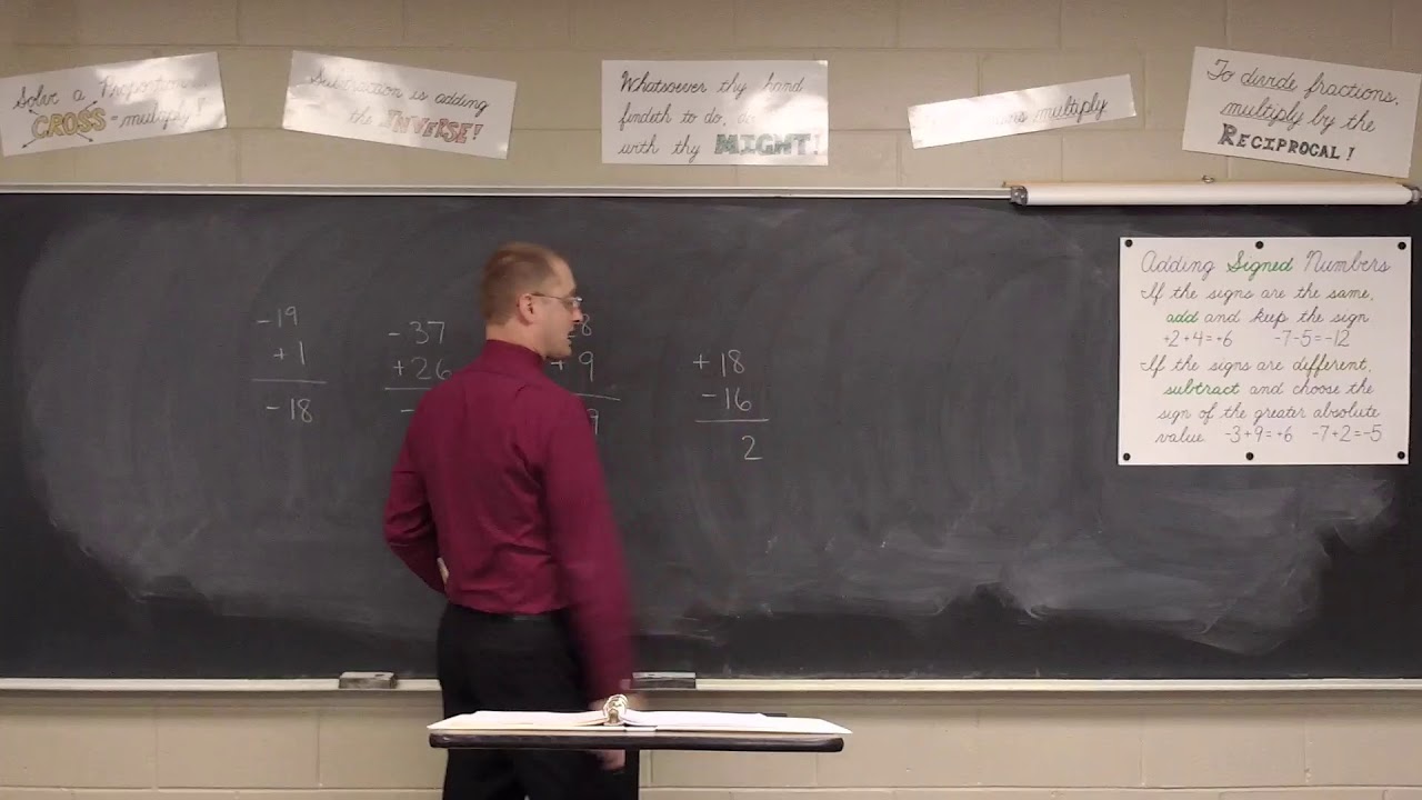 Pre-Algebra Lesson 46 - YouTube