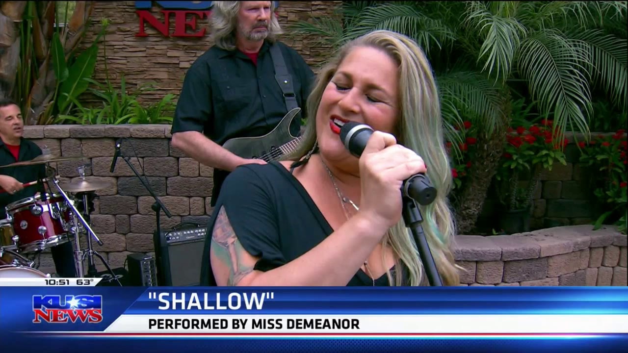 MISS DEMEANOR PERFORMS SHALLOW KUSI TV HD - YouTube