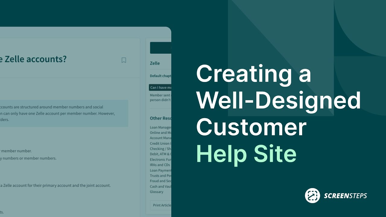 How ScreenSteps Can Help you Create a Well-Designed Customer-Facing Help Site - YouTube