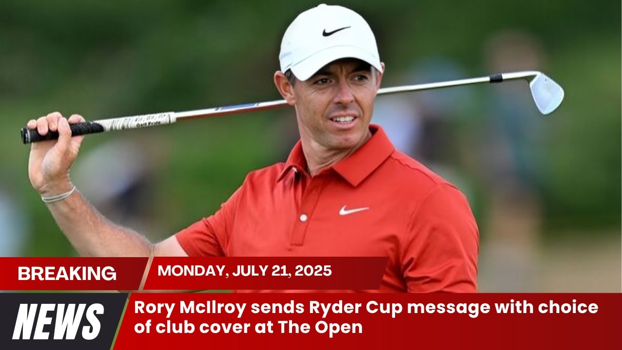 Rory McIlroy sends Ryder Cup message with choice of club cover at The ...