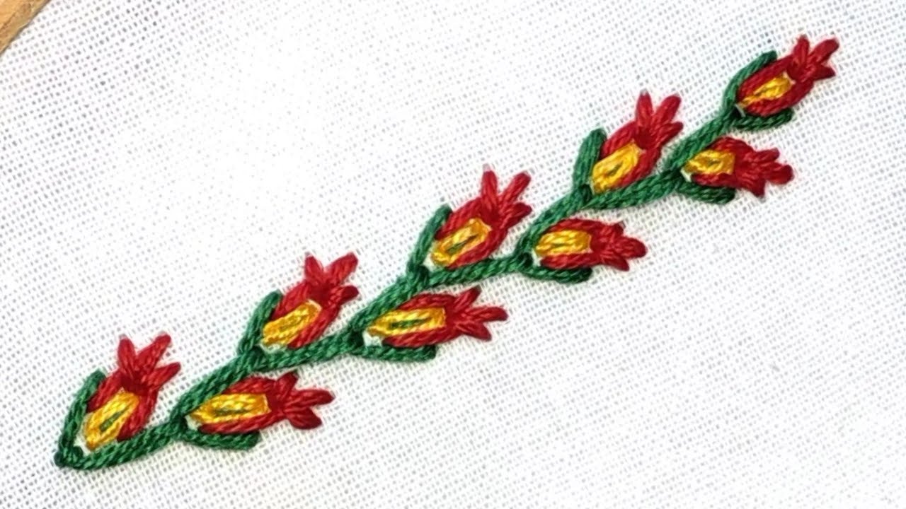 Soo Easy & Simple Attractive Border Line Stitch for Beginners|Hand ...