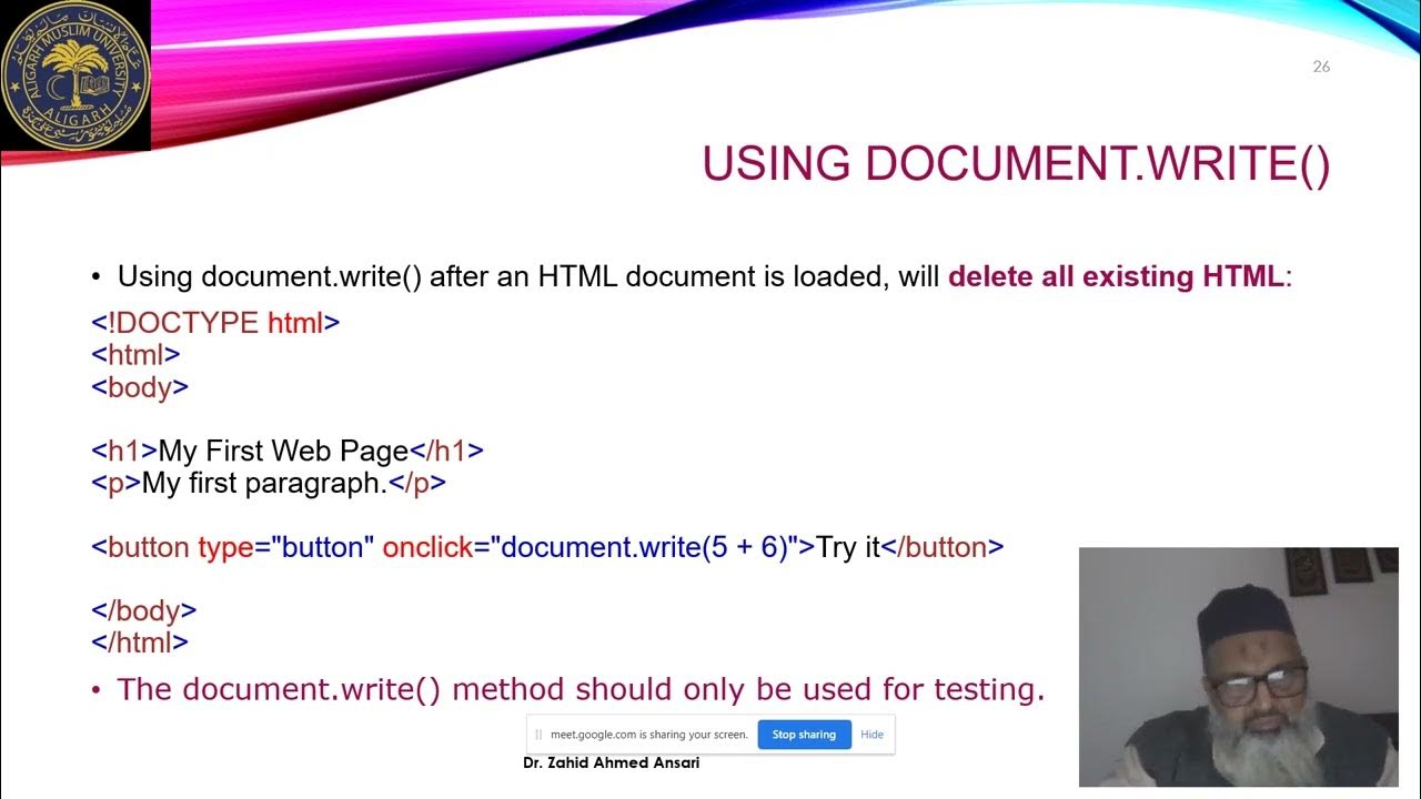 How to Display Output Using JavaScript? - YouTube