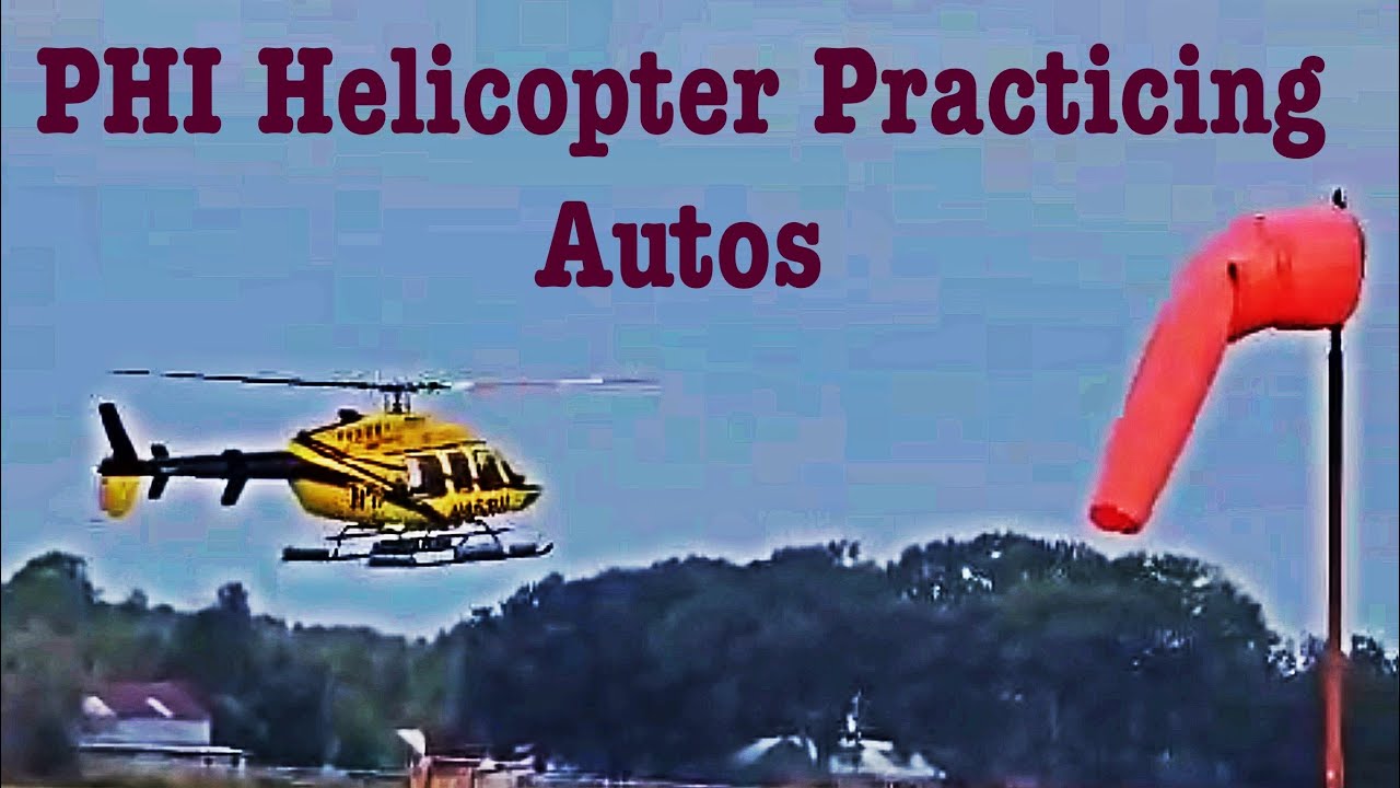 PHI Helicopter Pilot Practicing Autorotations | Bell 407 - YouTube
