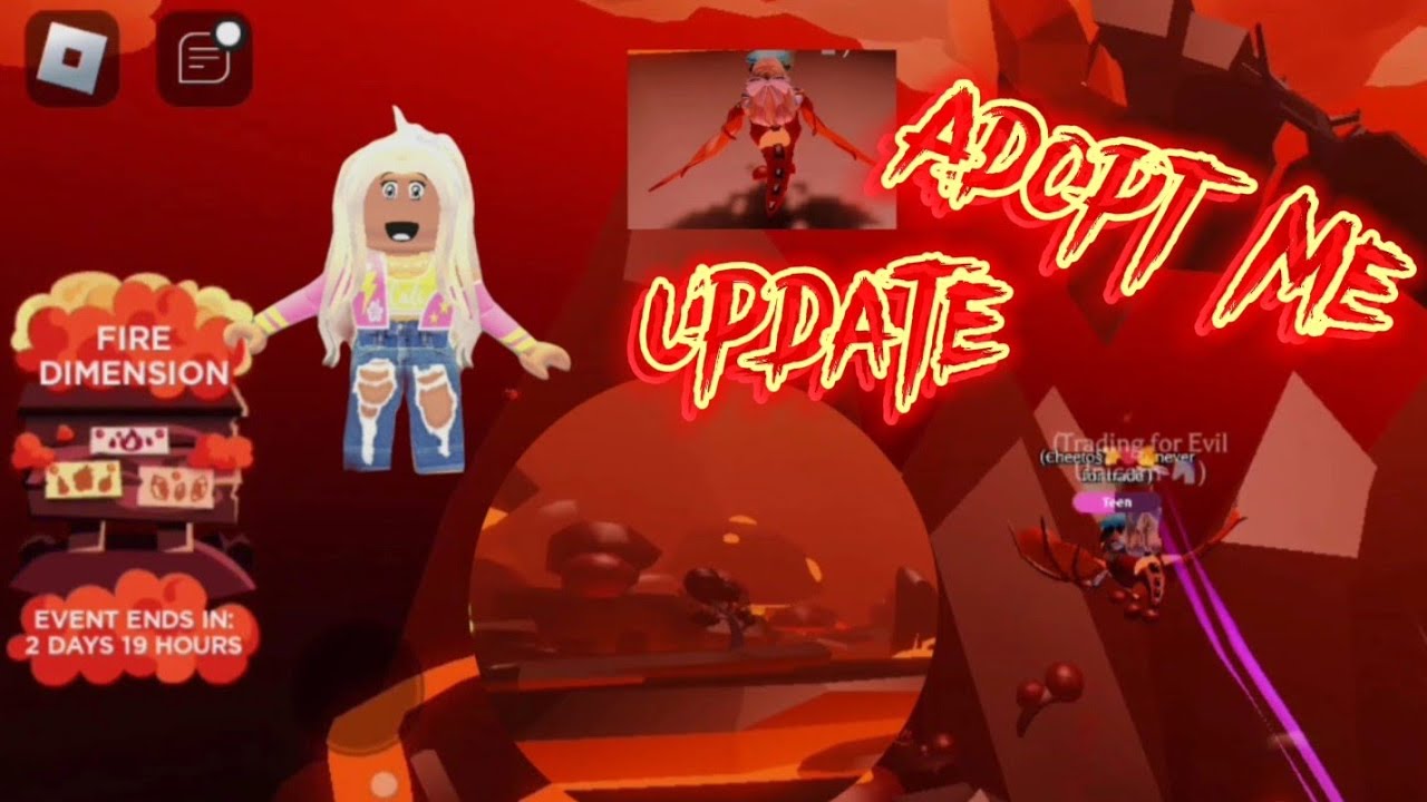 Roblox Adopt Me Update Fire Dimension!! - YouTube