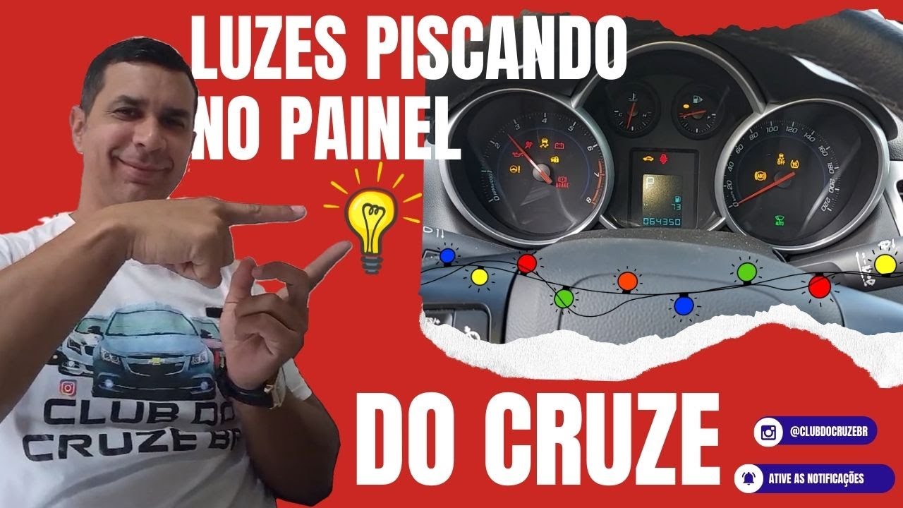 CRUZE - LUZES PISCANDO NO PAINEL, COMO RESOLVER? - YouTube