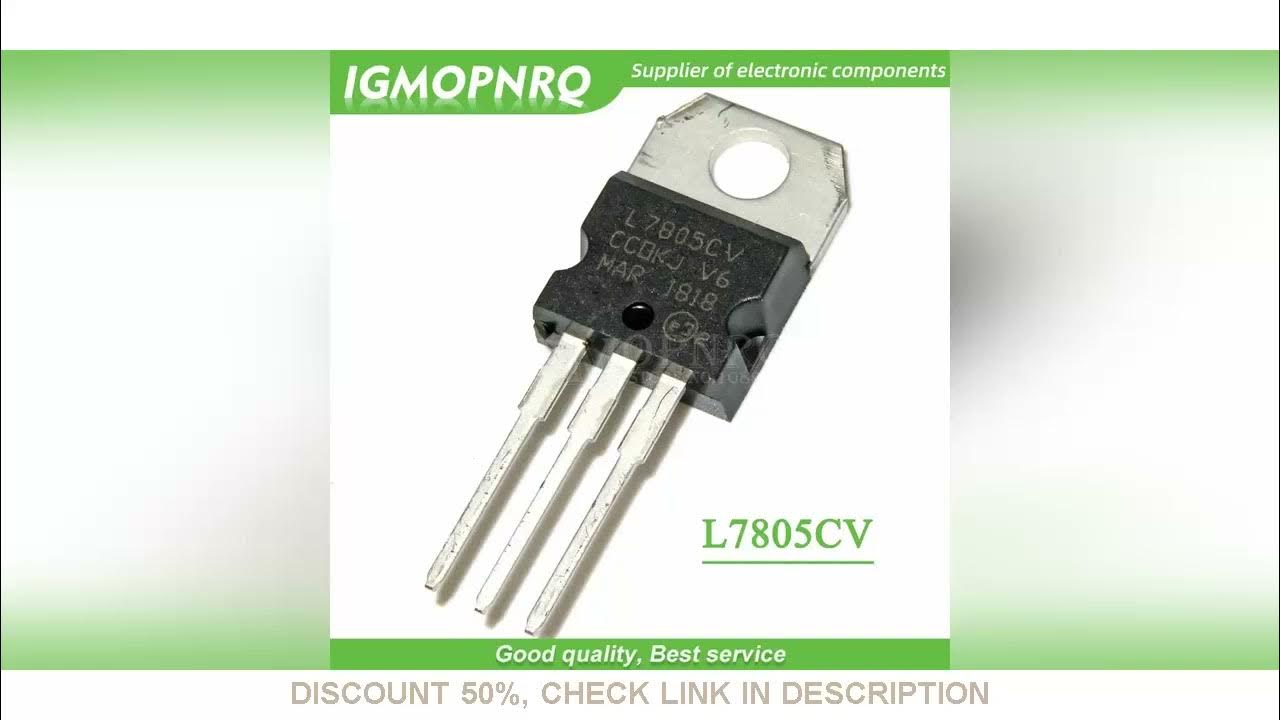 Regulador de tensão três terminais L7805CV L7805 7805 TO-220 novo original 10pcs - YouTube