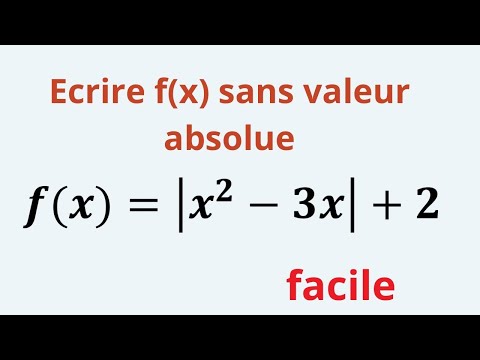 Comment eliminer la valeur absolue ?