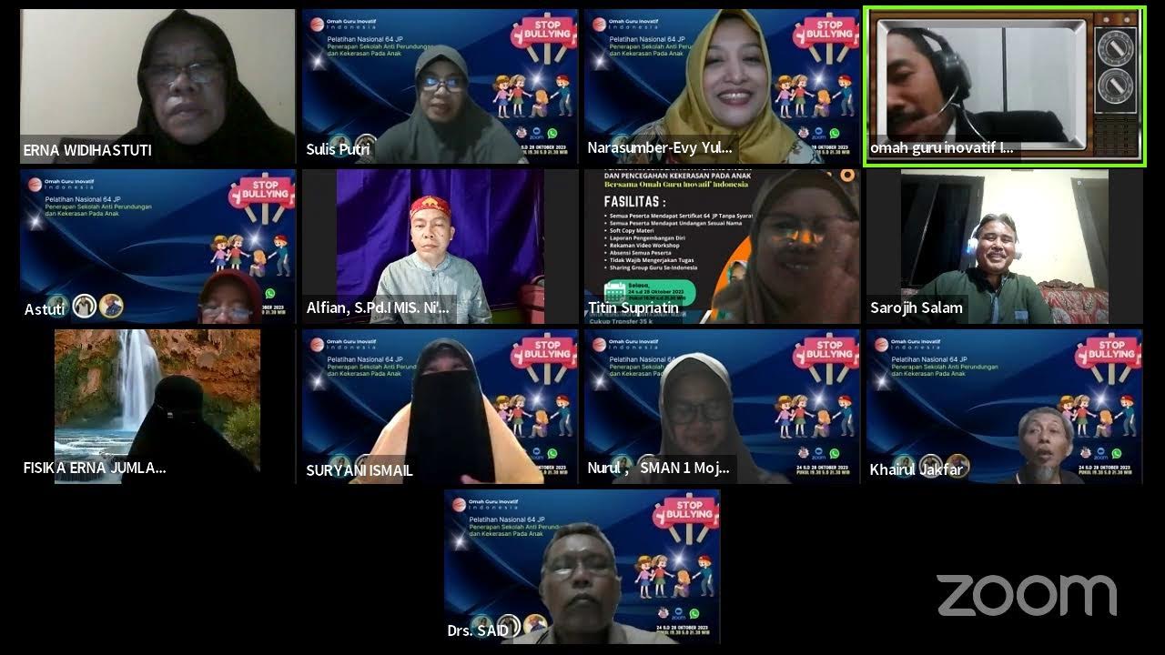 PELATIHAN NASIONAL PENERAPAN SEKOLAH ANTI PERUNDUNGAN#DAY02 - YouTube