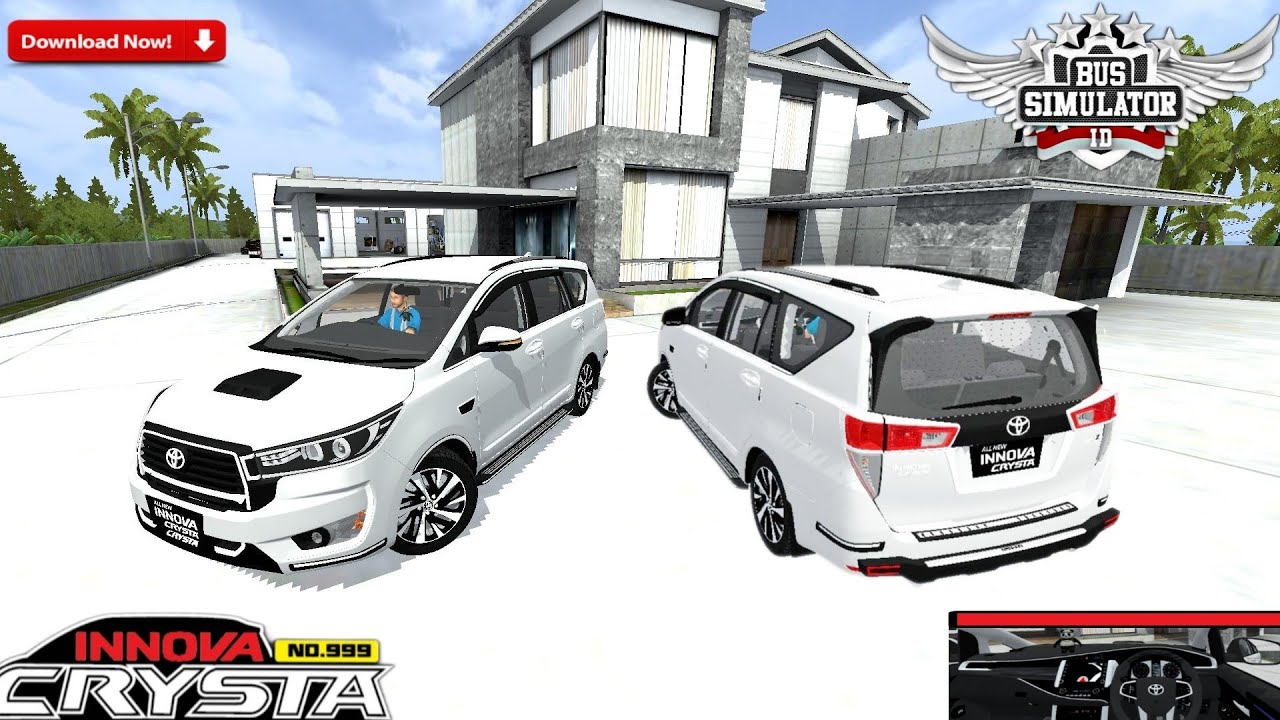 New 2023 Innova crysta Mod For Bussid || Crysta Free Mod Game | Bus ...