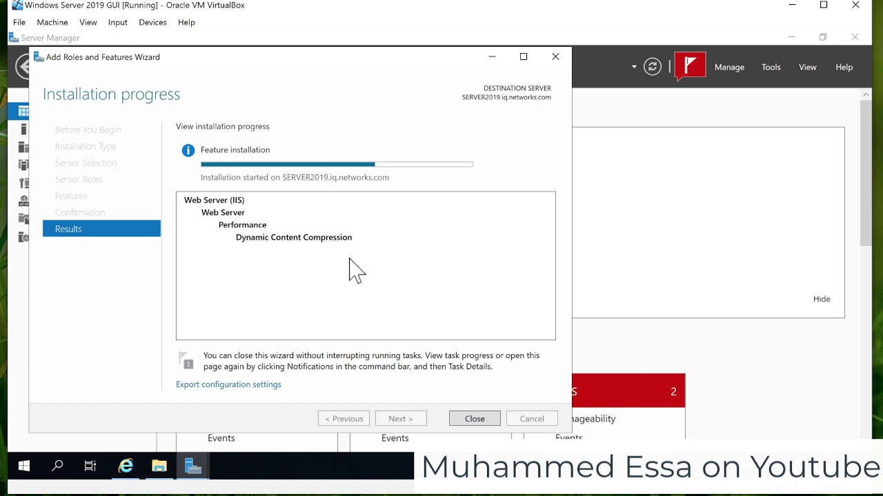 52 Microsoft Windows Server 2019 | Dynamic compression IIS Web Server ...