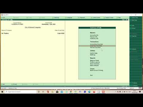 HOW TO USE INVENTORY VOUCHERS IN TALLY ERP 9 | CONSUMPTION AND ...