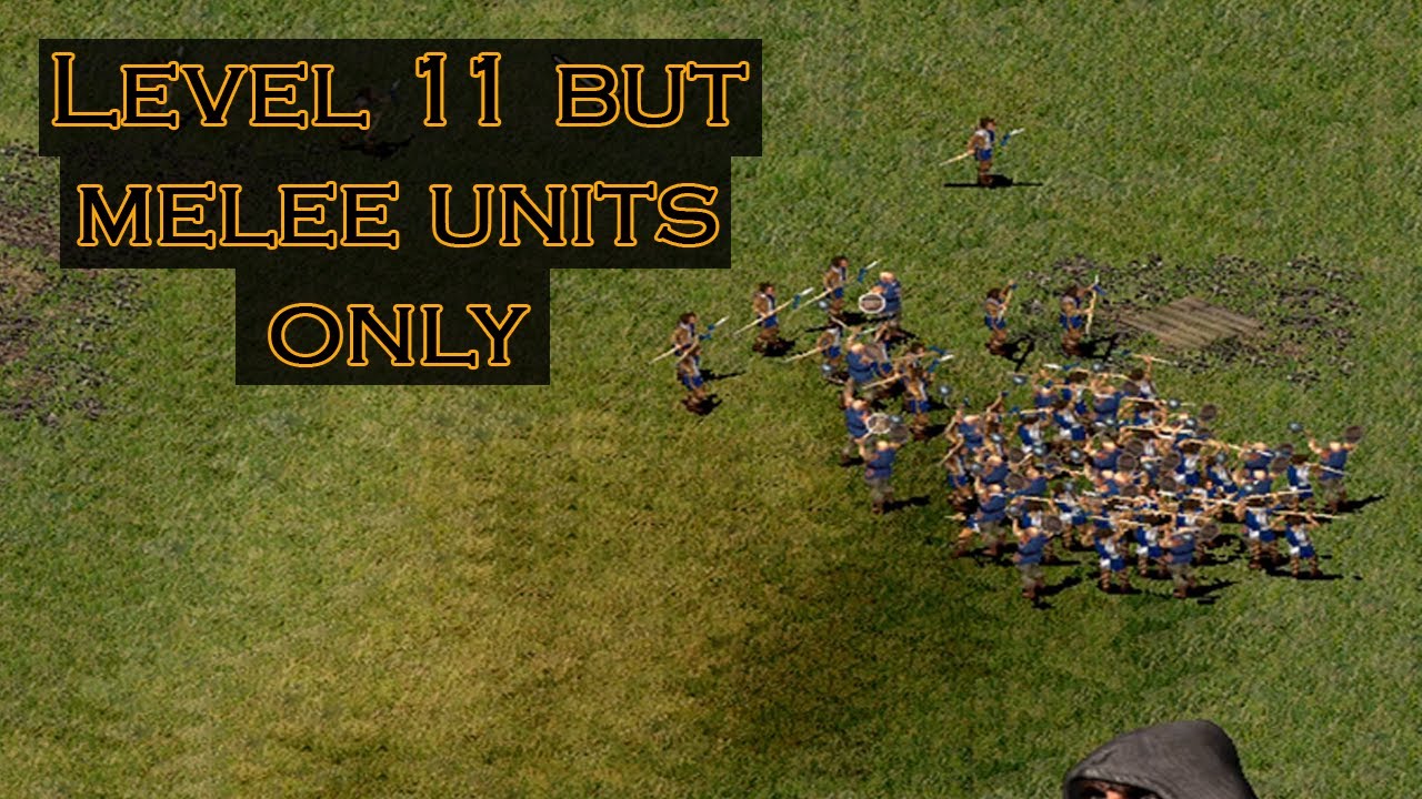 STRONGHOLD - LEVEL 11 (VERY HARD), but WITH MELEE UNITS ONLY - YouTube