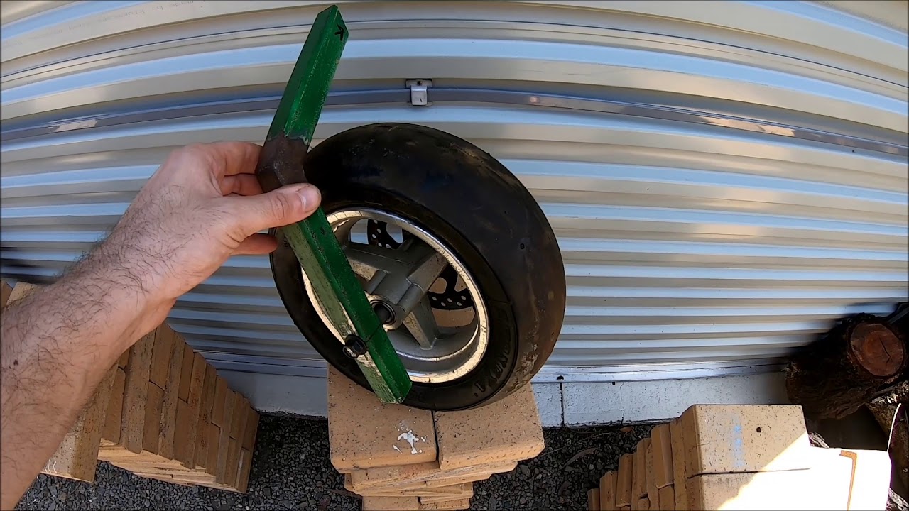 building single sided fork with 49cc pocket bike wheels - YouTube