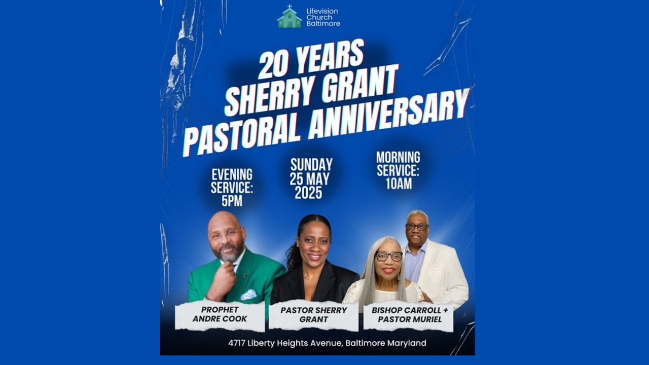 Pastor Sherry Grant 20th Anniversary with Prophet Andre Cook - YouTube