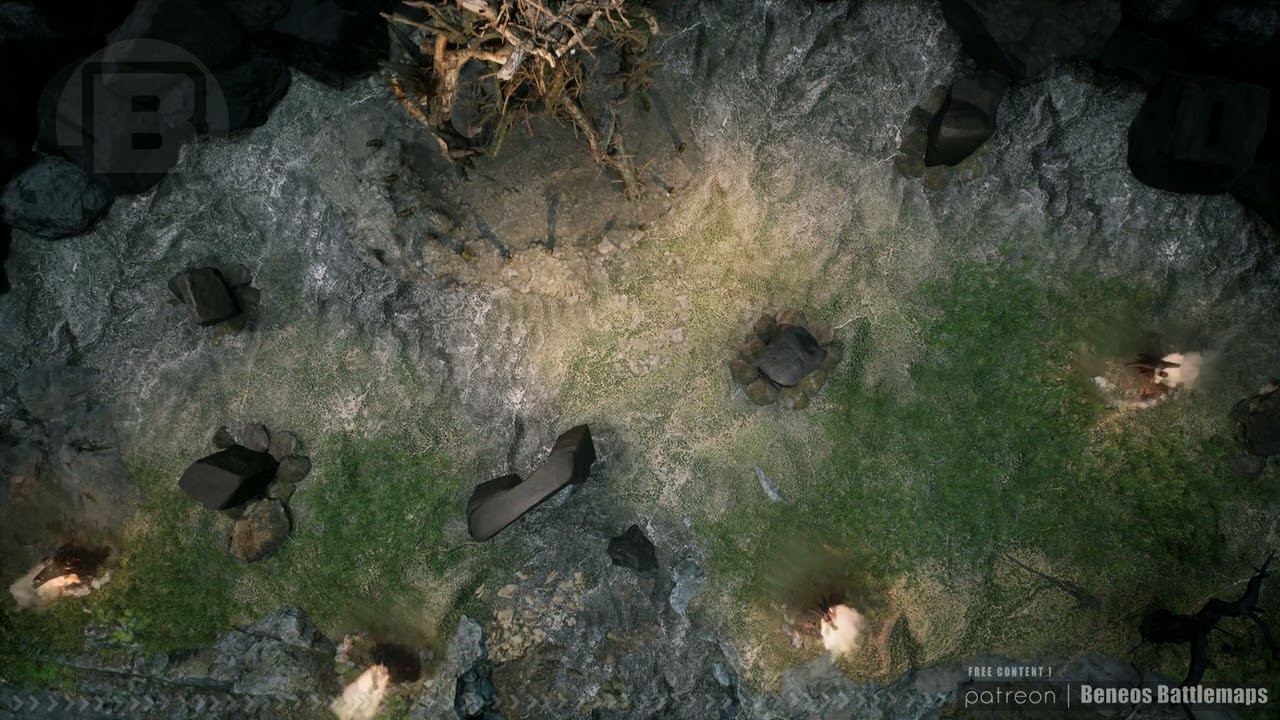 Yester Hill Winter Splinter Statue | Battlemap Demo | Curse of Strahd ...