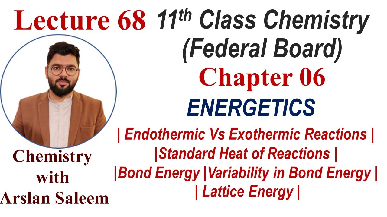 Lecture 68 Basics of Energetics | Exo vs Endo | Heat of Reactions ...