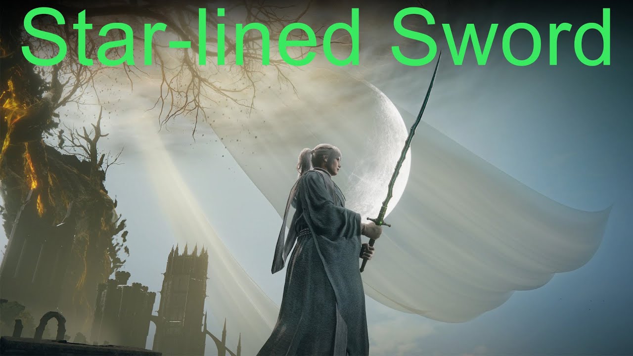 Elden Ring DLC Weapon: Star-lined Sword showcase and location - YouTube