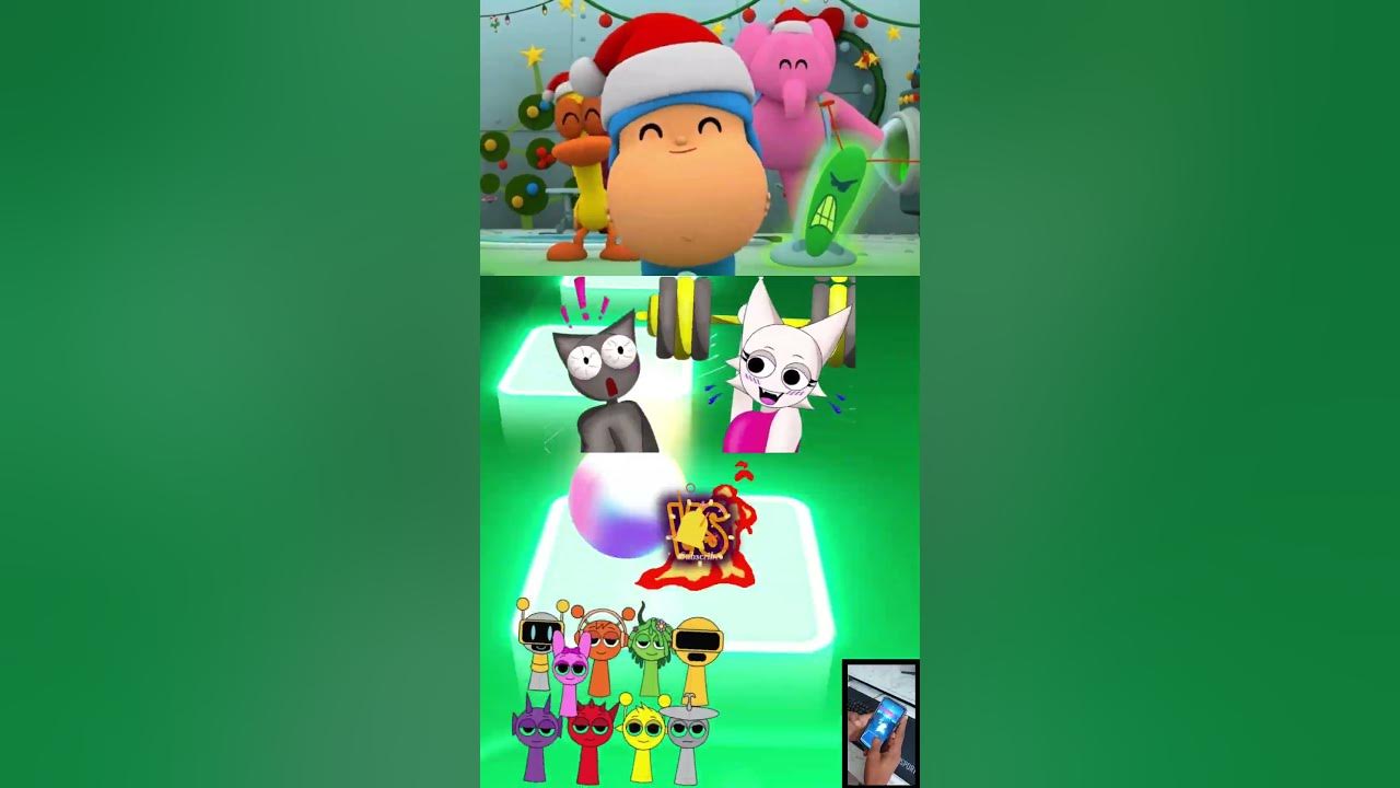 PJ Masks team member tung 🆚 Nina pocoya🆚 Dance Song Tiles Hop EDM Rush #shorts #tileshop #180 ...