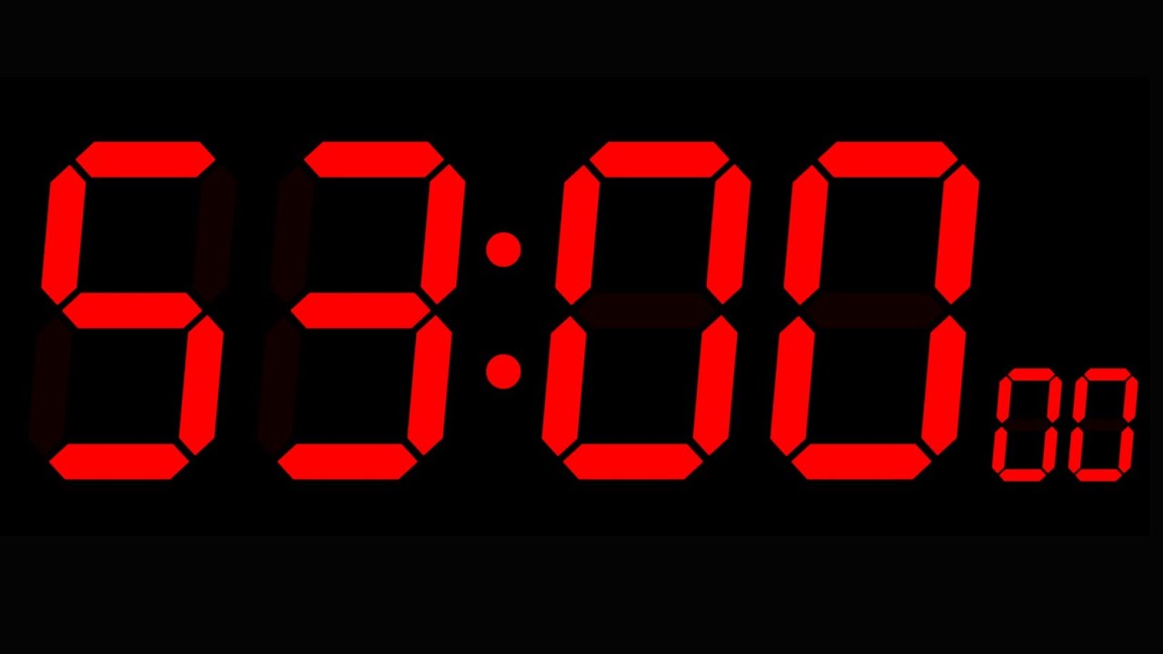 53 Minute Timer No Music (alarm at the end) | 53 Minute Timer Black ...