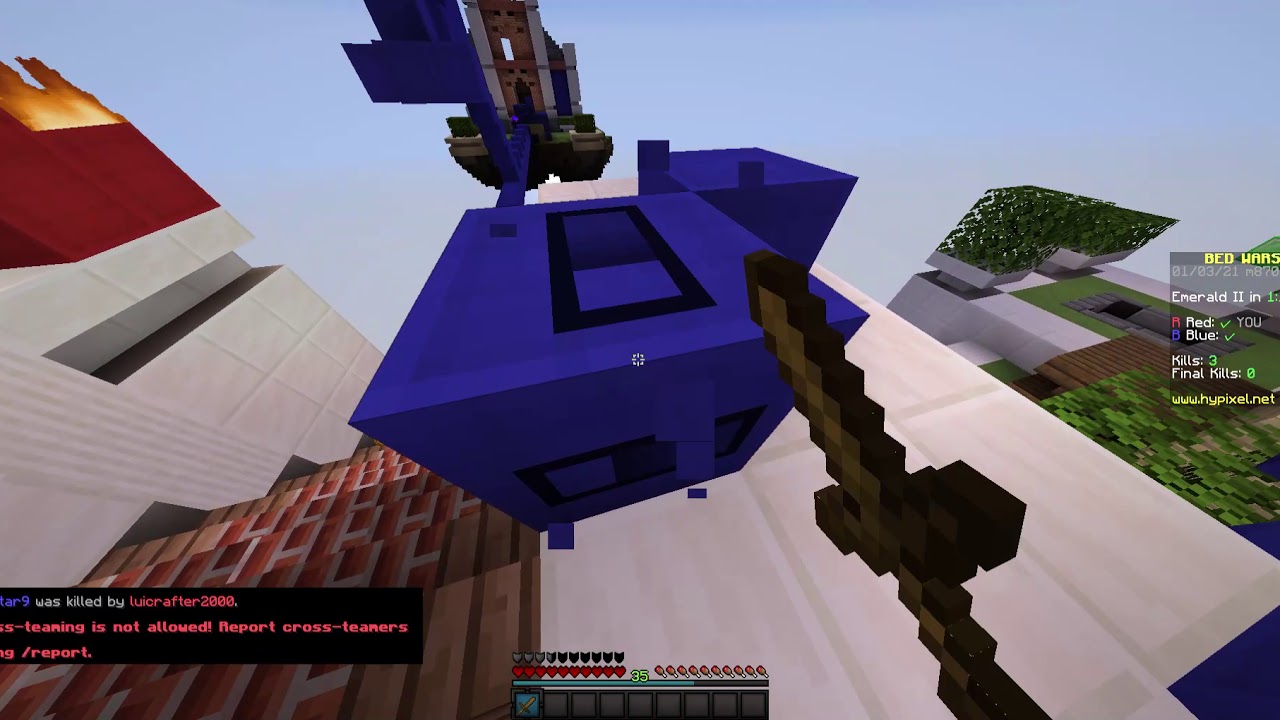 4v4 bedwars στον hypixel [game play] - YouTube