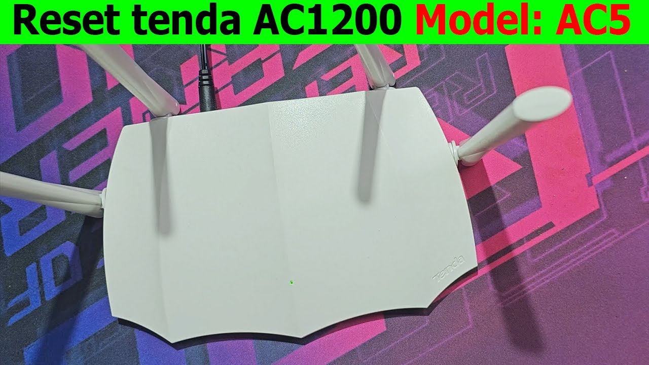 How to reset tenda ac1200 dual band router - YouTube