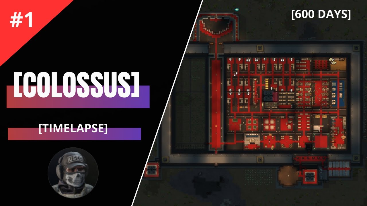 TIMELAPSE [RIMWORLD] [COLOSSUS] [MEGABASE] [10Y] - YouTube