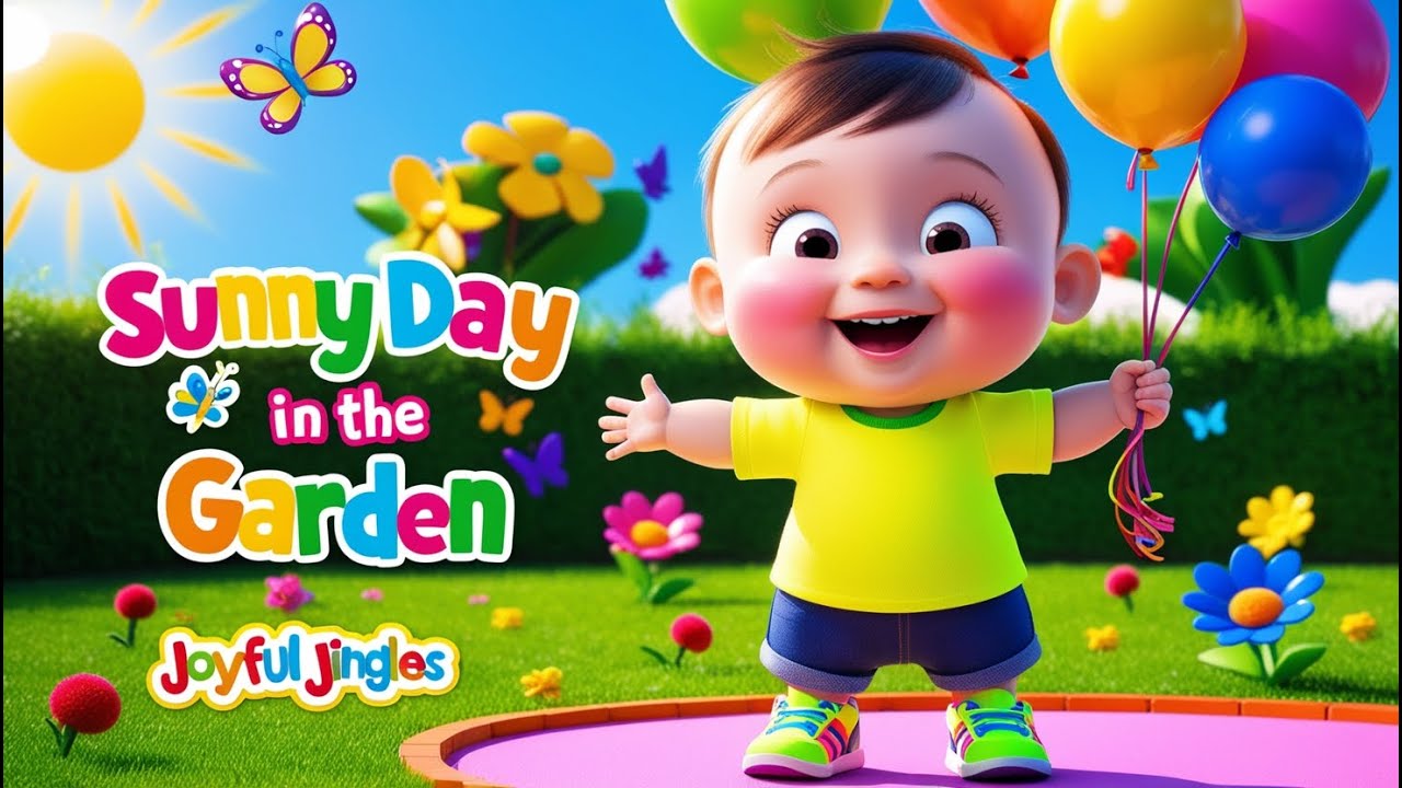 Sunny Day in the Garden | Fun & Educational Kids Song with Butterflies ...