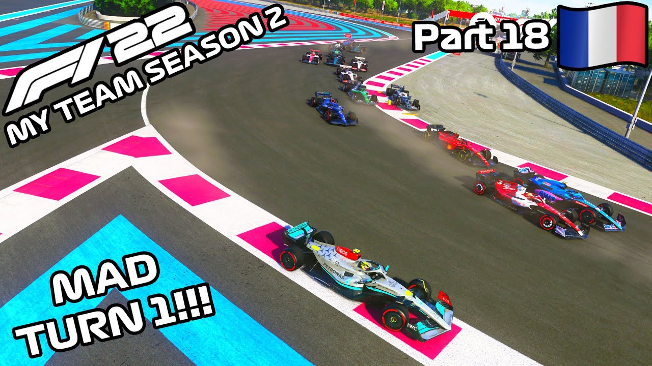 F1 22 MY TEAM CAREER Part 18: CRAZY TURN 1!!! - YouTube