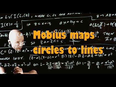 Mobius transformations maps circles to lines. - YouTube