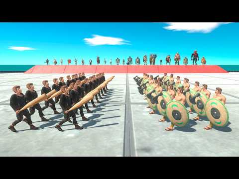 20 vs 20 Units With Weapons Tournament - Animal Revolt Battle Simulator