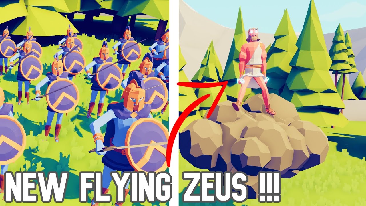 NEW FLYING ZEUS vs ALL UNITS - TABS ALL SECRET UNITS - TABS MODS - TABS ...