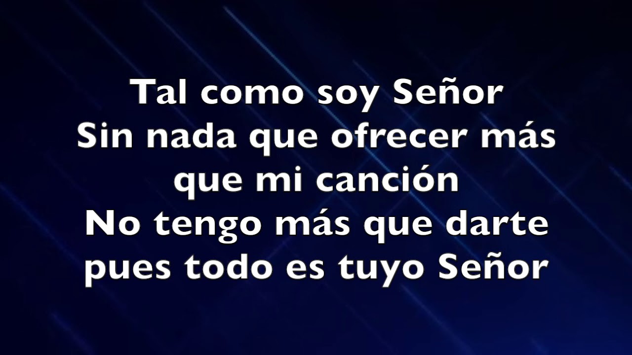 TAL COMO SOY - JESUS ADRIAN ROMERO - PISTA (KARAOKE) - YouTube Music