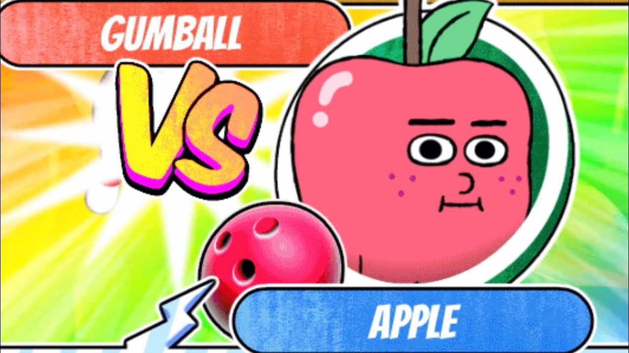 Gumball Vs Apple Bowling Game Who Win ? | Ultimate Bowling 2 - YouTube